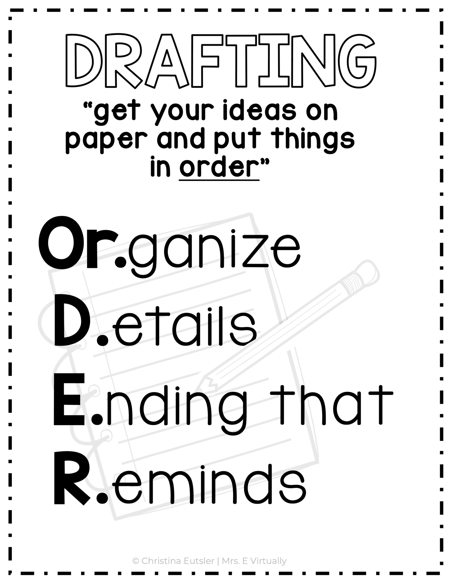 Writing Process for 2nd Grade Made Easy and Free • Mrs E Virtually